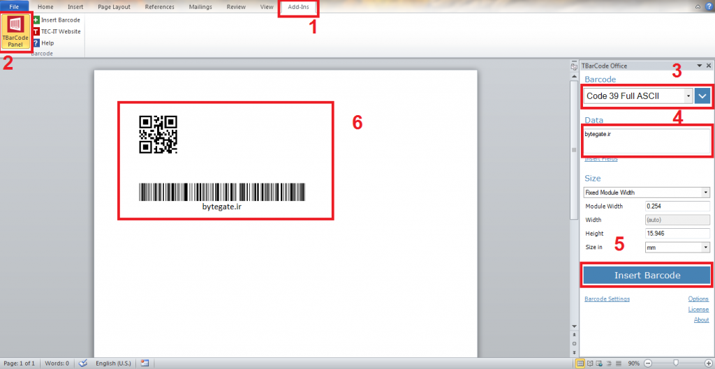 چگونه در ورد و اکسل بارکد بسازیم؟ - بایت گیت